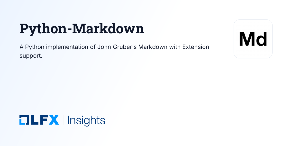 Python-Markdown Popularity Insights