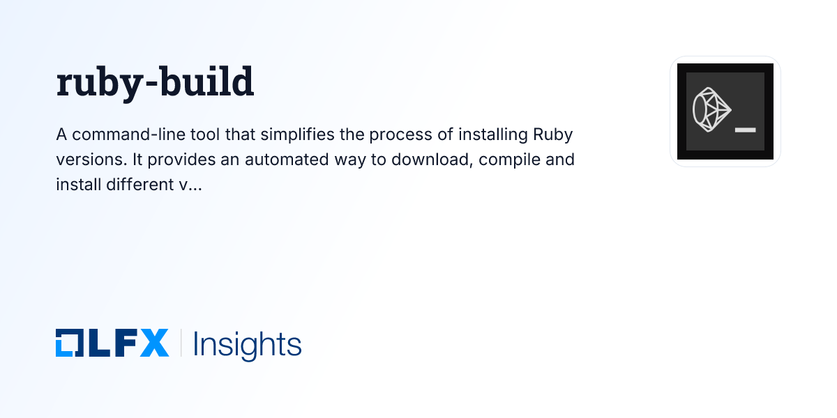 ruby-build Insights