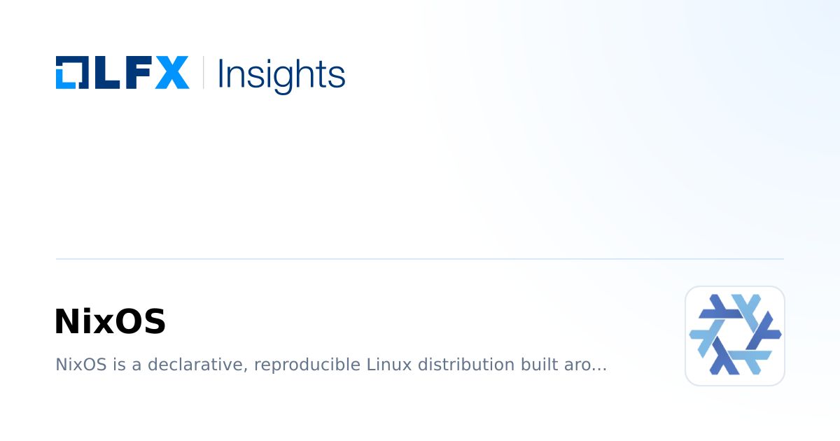 NixOS Insights | lfx-insights