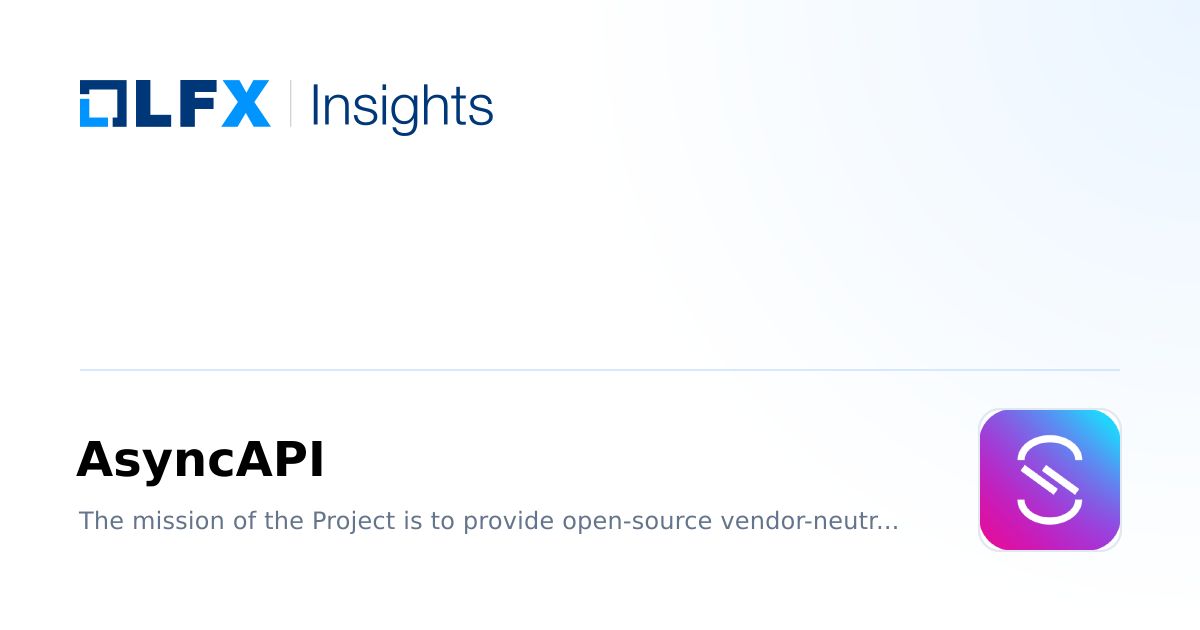 LFX Insights | AsyncAPI development insights