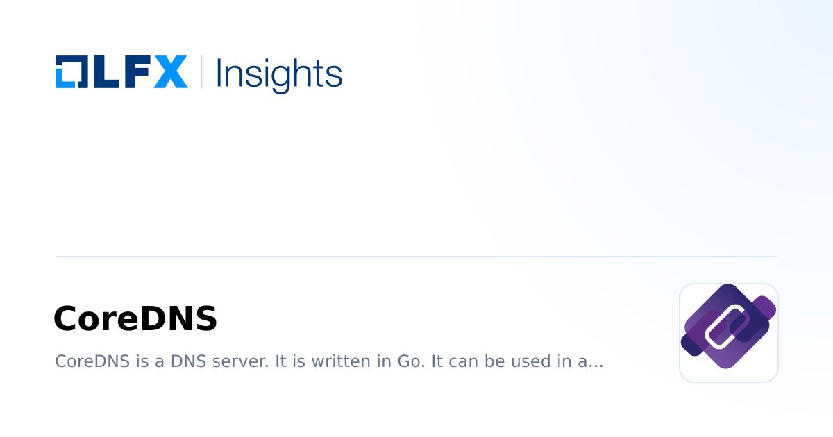 LFX Insights | CoreDNS insights