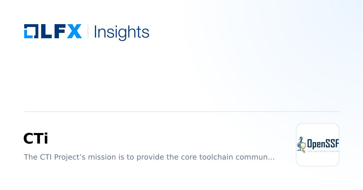 LFX Insights | CTi insights