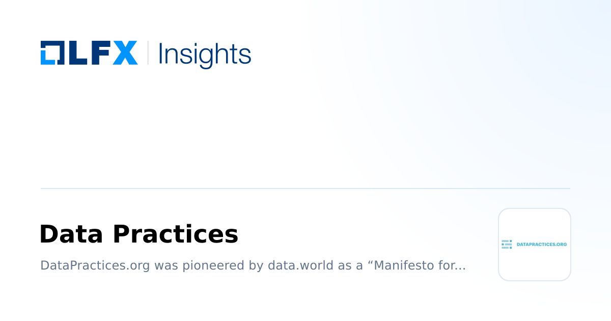LFX Insights | Data Practices insights