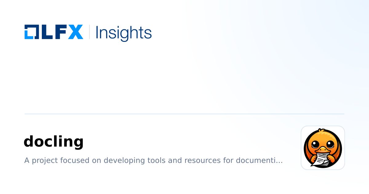 LFX Insights | docling insights