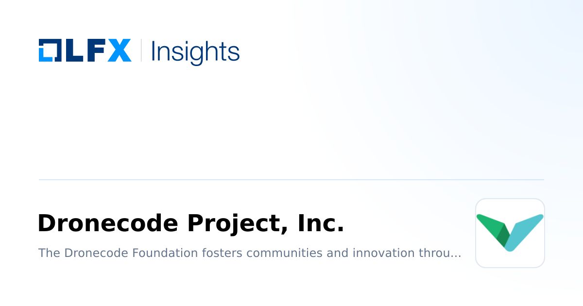 LFX Insights | Dronecode Project, Inc. insights
