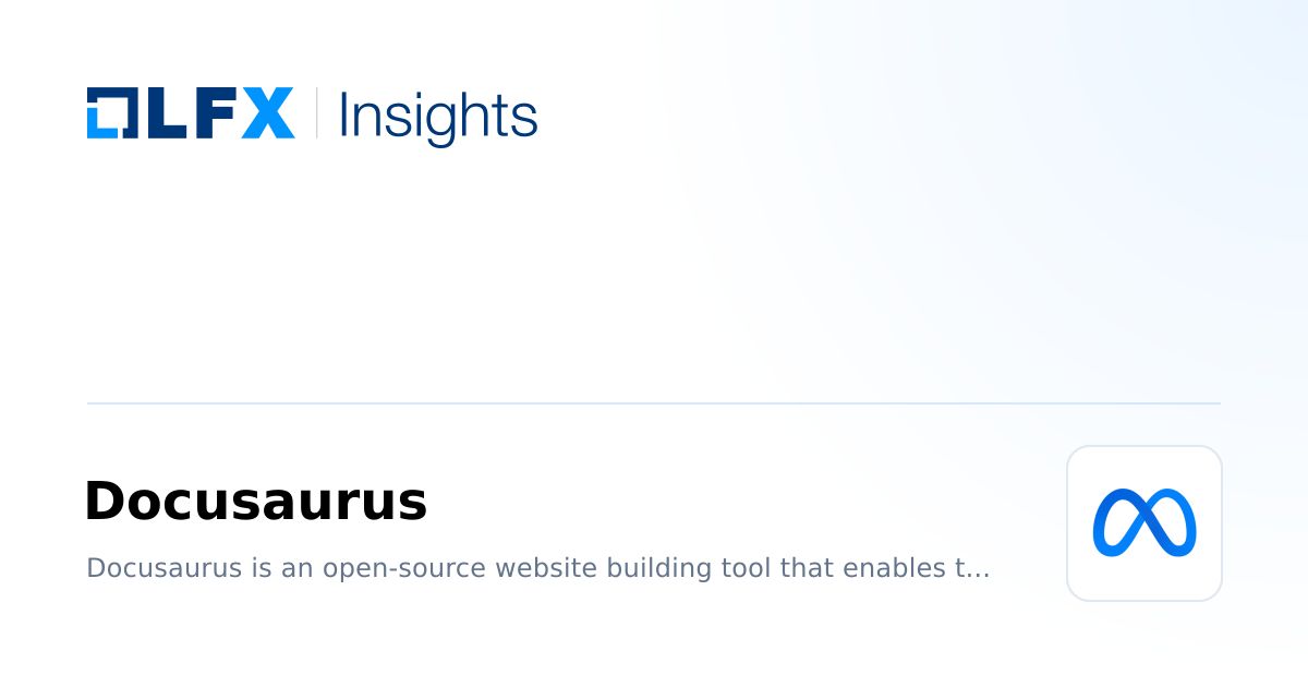 LFX Insights | Docusaurus insights
