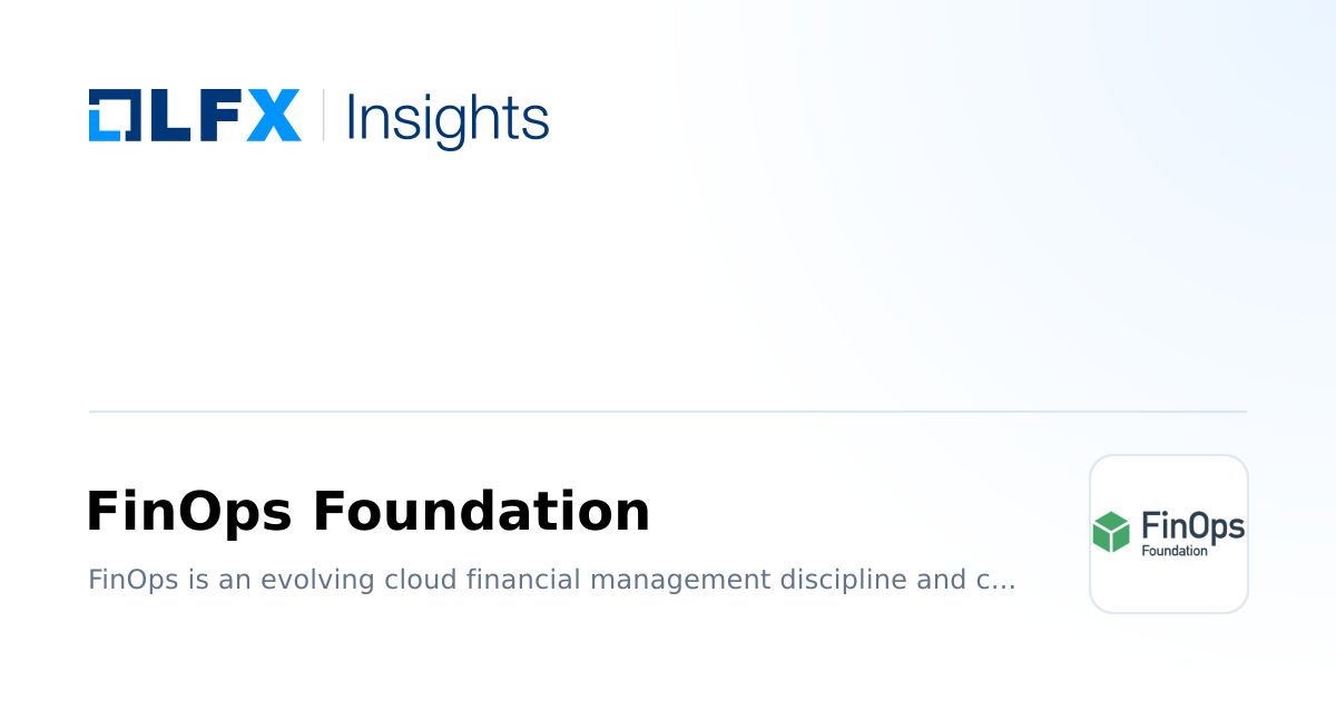 LFX Insights | FinOps Foundation development insights