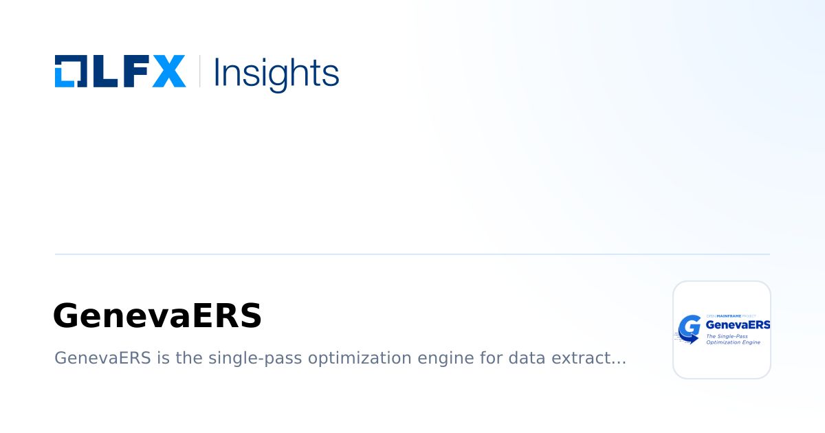 LFX Insights | GenevaERS development insights