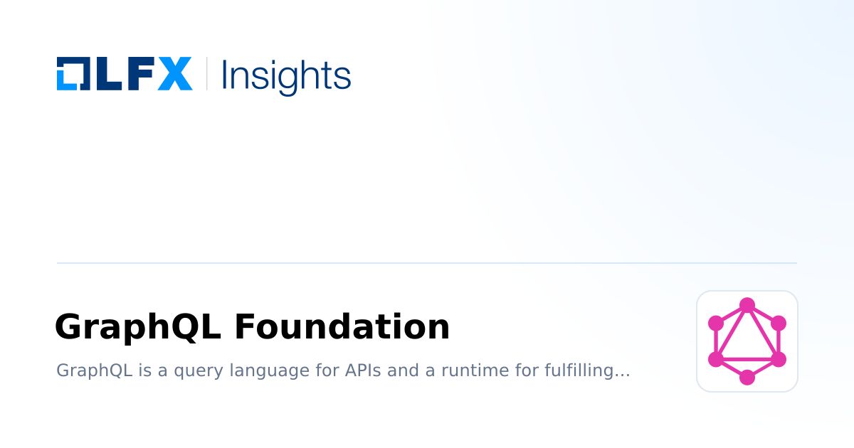 LFX Insights | GraphQL Foundation insights