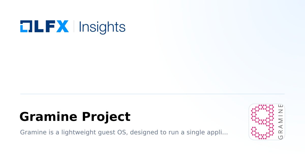 LFX Insights | Gramine Project insights