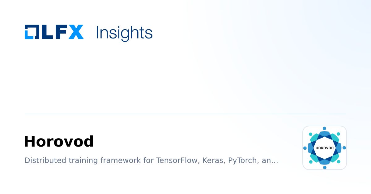 LFX Insights | Horovod insights
