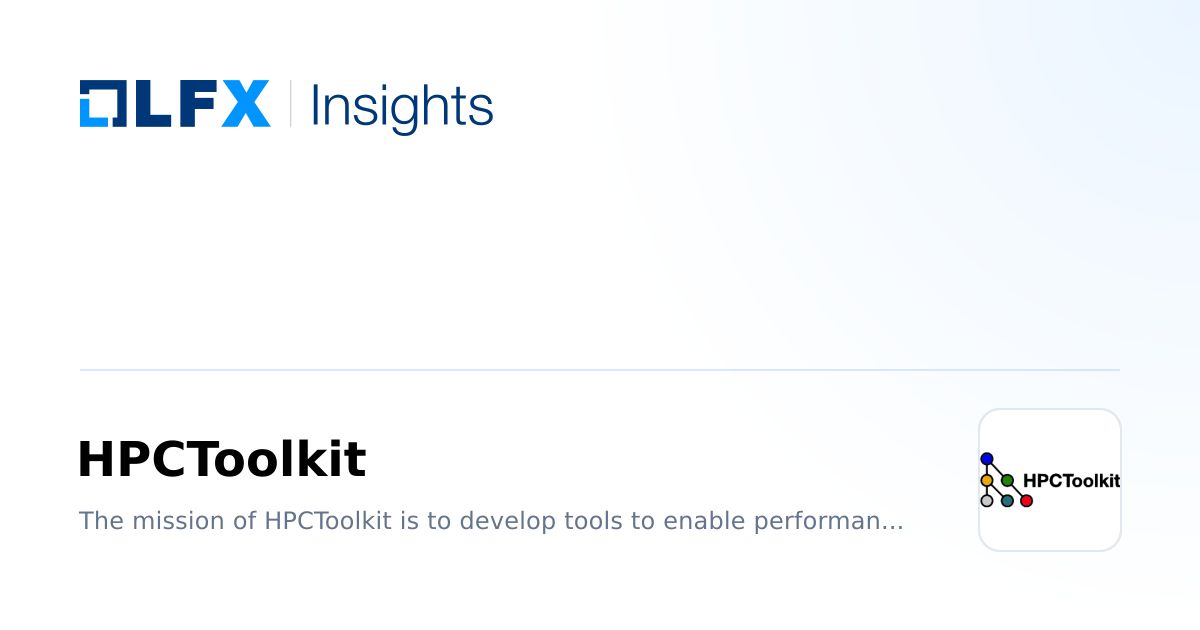 LFX Insights | HPCToolkit insights