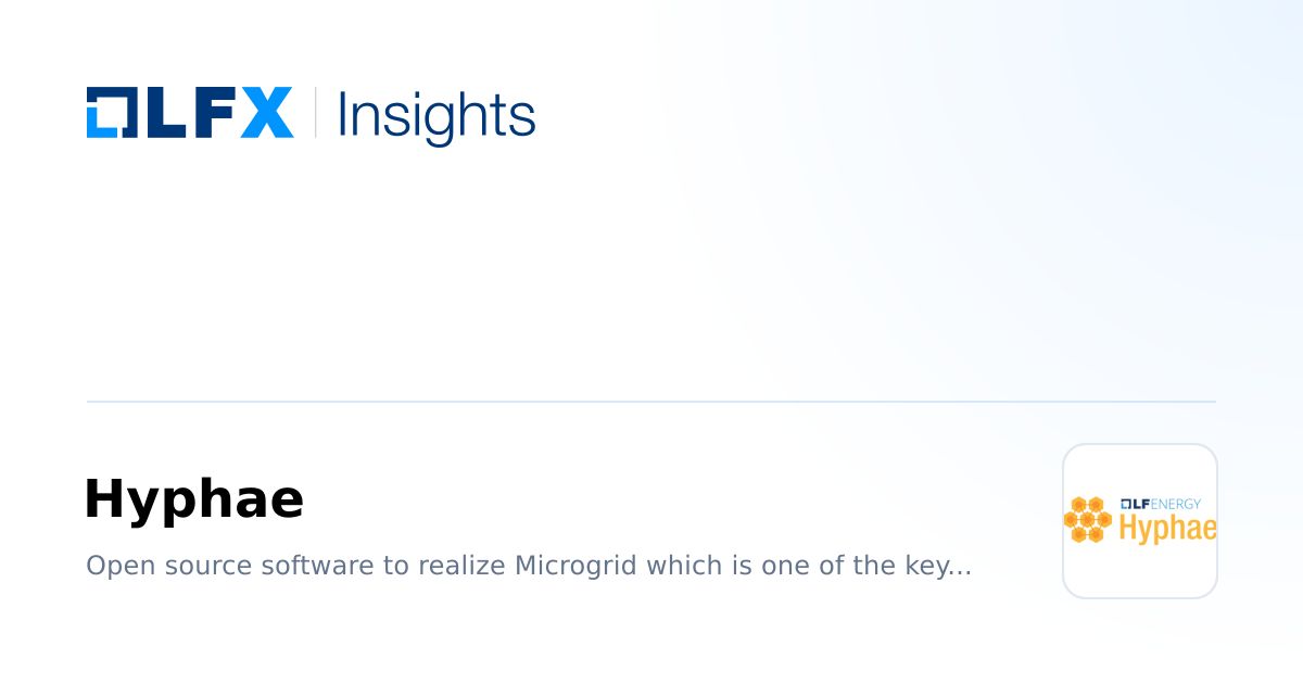 LFX Insights | Hyphae insights