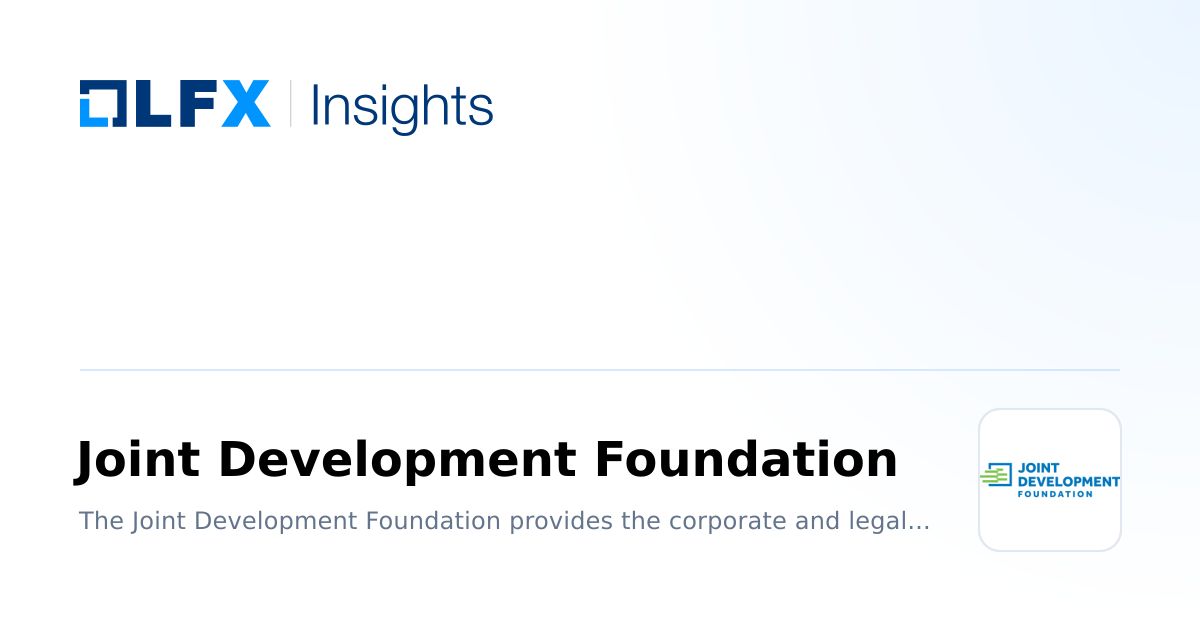 LFX Insights | Joint Development Foundation popularity insights