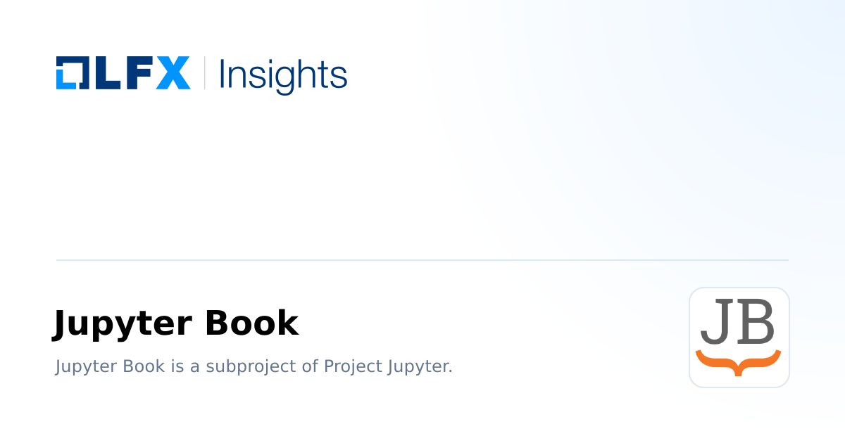 Jupyter Book Insights | lfx-insights