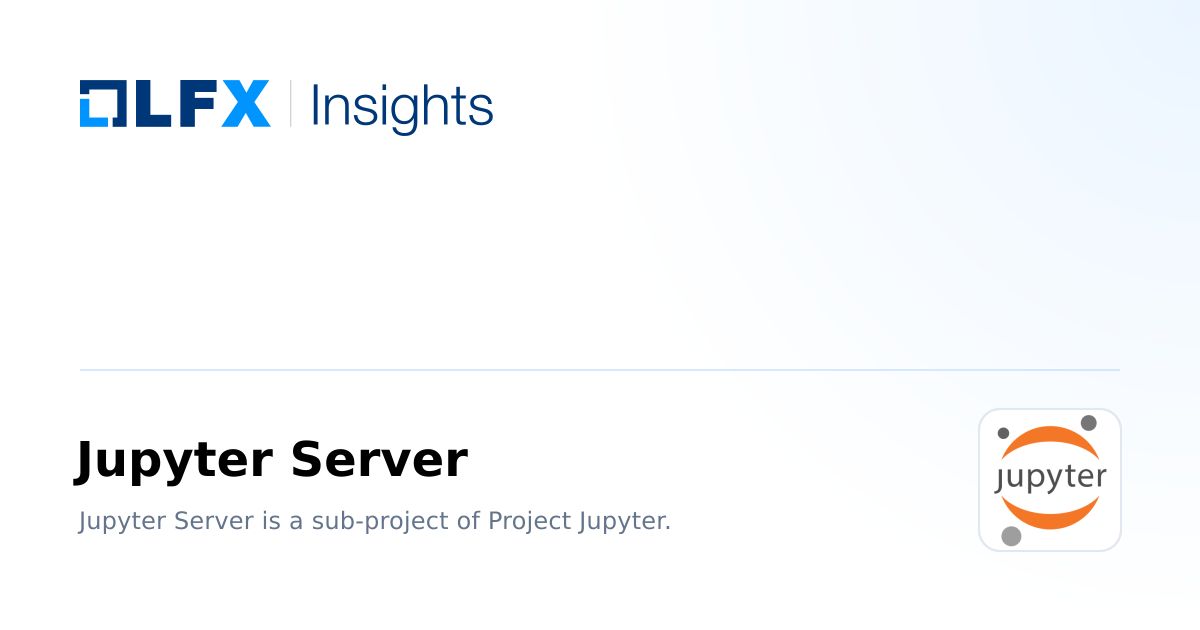 LFX Insights | Jupyter Server development insights