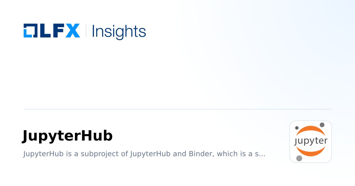 LFX Insights | JupyterHub development insights