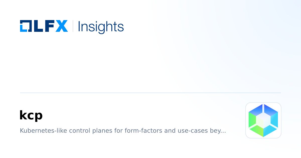 LFX Insights | kcp development insights