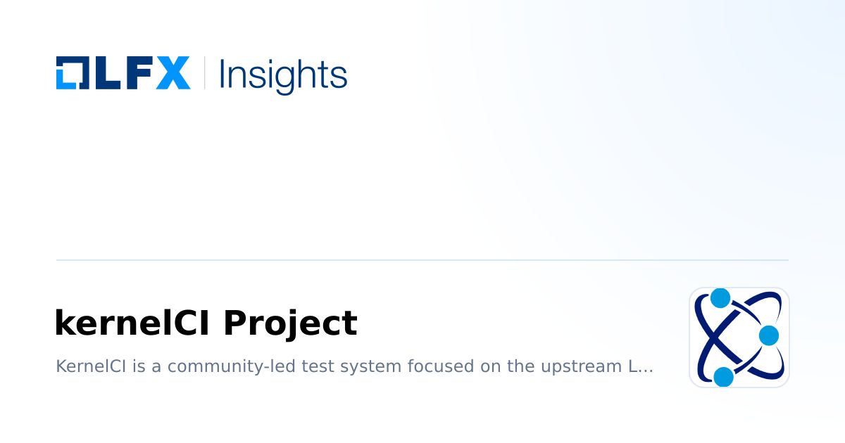 kernelCI Project Insights