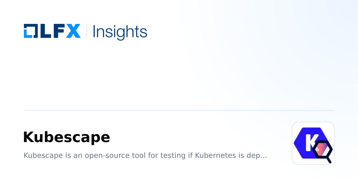 LFX Insights | Kubescape development insights