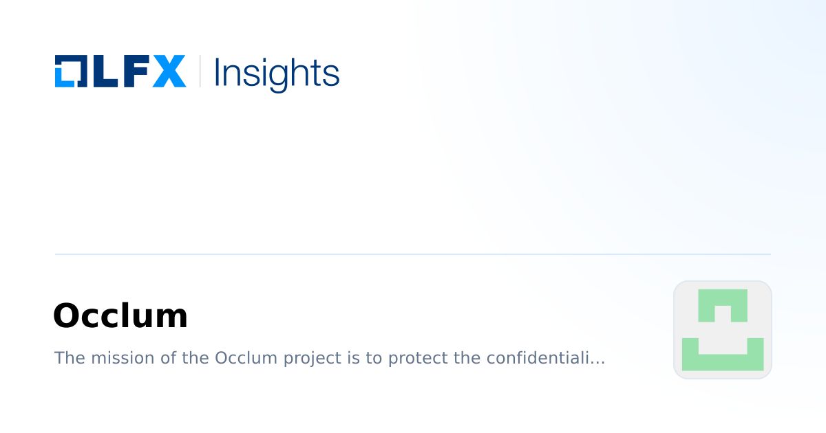 LFX Insights | Occlum insights