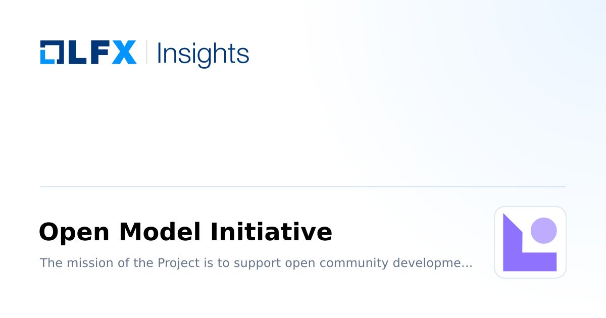 LFX Insights | Open Model Initiative insights