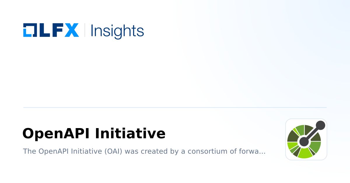 LFX Insights | OpenAPI Initiative insights