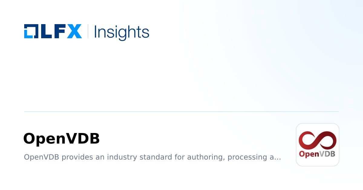 LFX Insights | OpenVDB insights