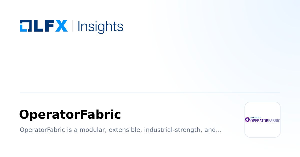 OperatorFabric Insights | lfx-insights