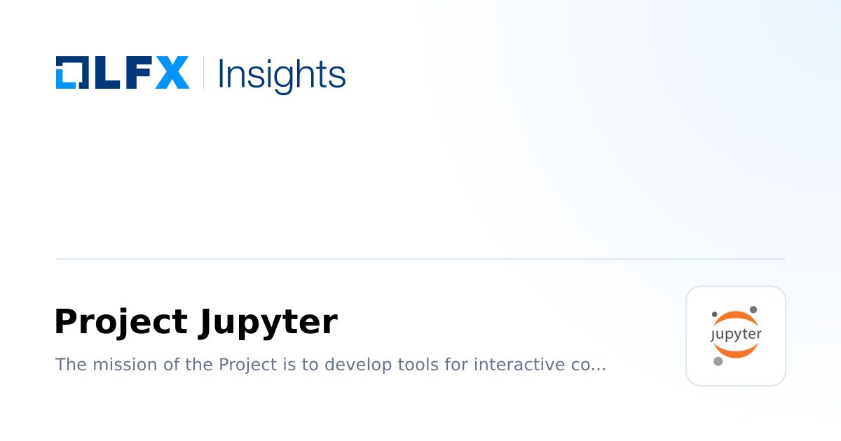 LFX Insights | Project Jupyter development insights