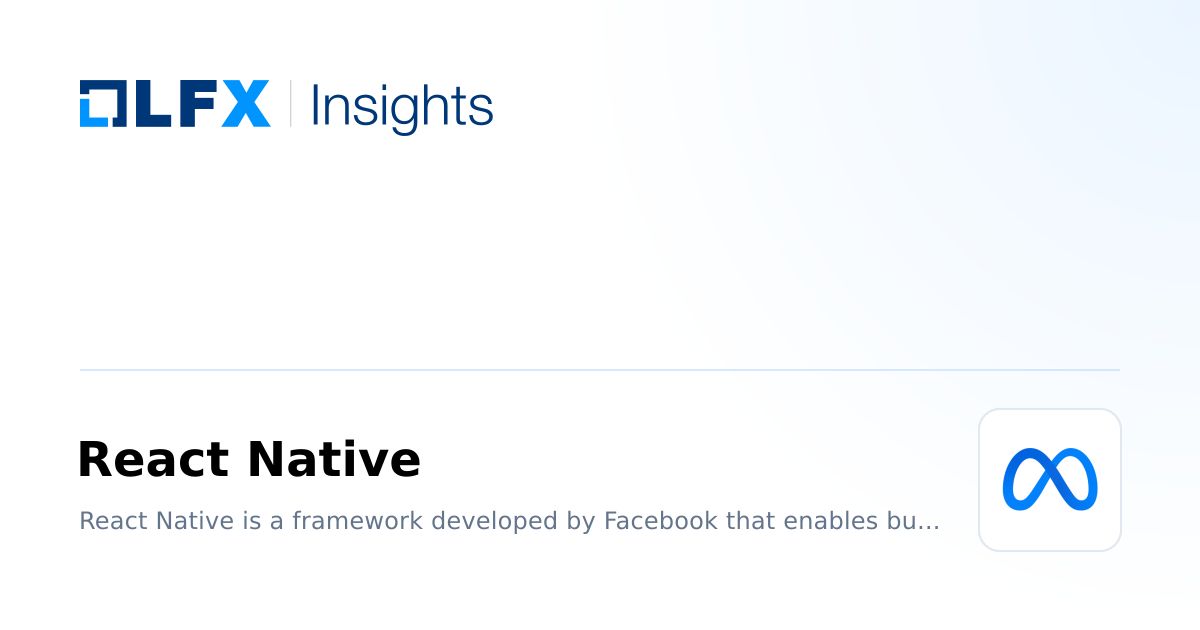 LFX Insights | React Native insights