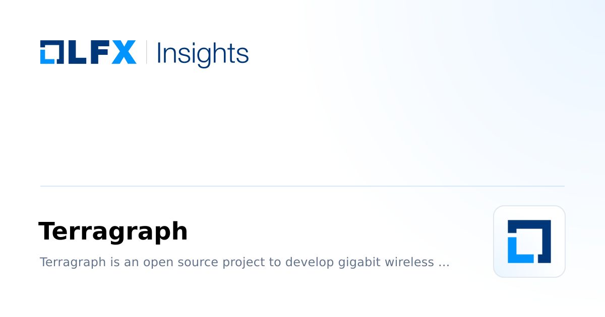 LFX Insights | Terragraph insights