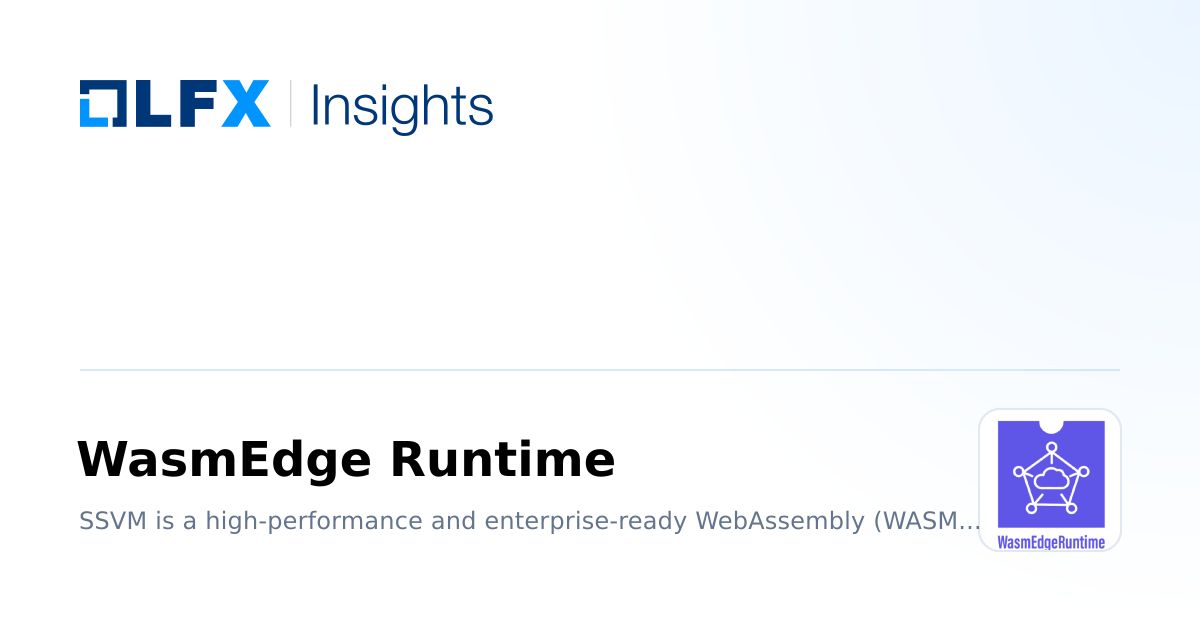 WasmEdge Runtime Insights
