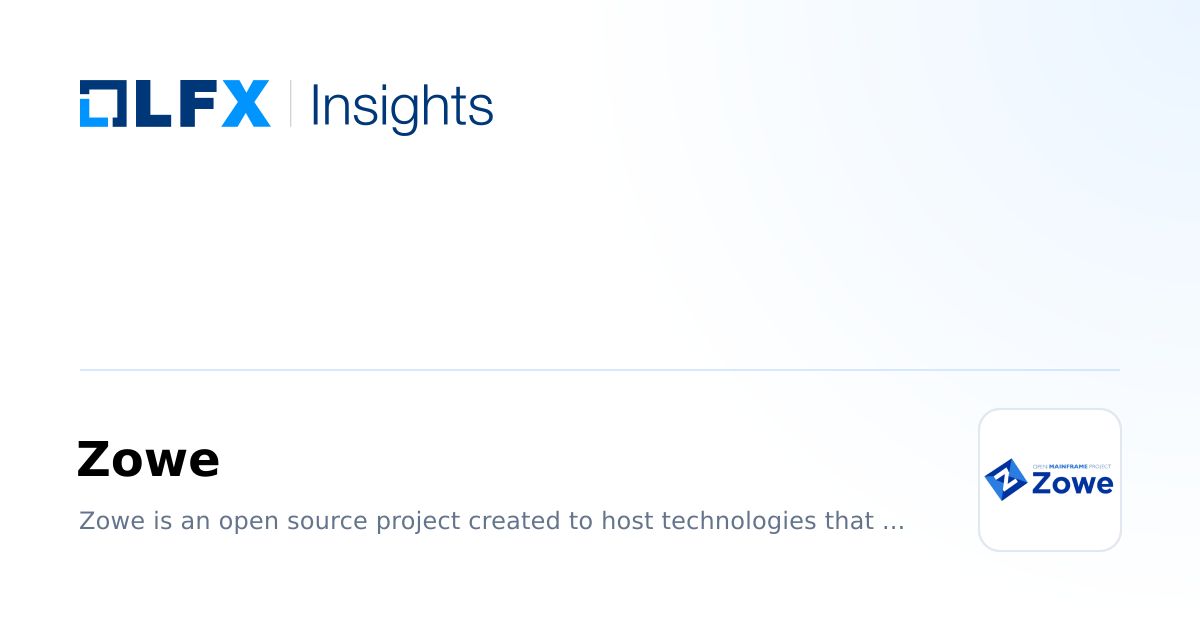 LFX Insights | Zowe insights